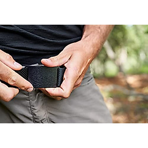 GRIP6 Classic Belt - 1.5-Inch Adjustable Nylon Belts - Versatile Lifestyle and Tactical Belt for Men and Women - Made in the USA (Black) *OLD SIZE*