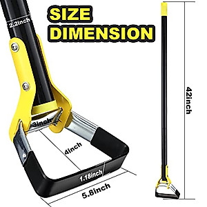 Bird Twig Hoe Gardening Tools - Scuffle Garden Hoe for Easy Weeding,30-42 Inch Adjustable Hula Hoe,Heavy Duty Stirrup Hoe