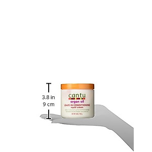 Cantu Argan Oil Leave-In Conditioner Repair Cream 16 Ounce (473ml) (2 Pack)