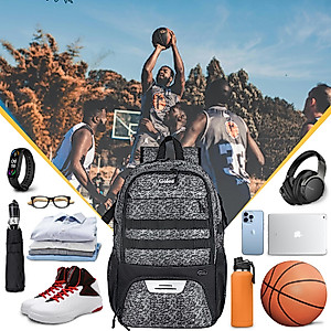 Goloni Basketball Backpack,Large Basketball Bag with Ball Compartment & Shoe Compartment,Sports Bag Fit Volleyball, soccer