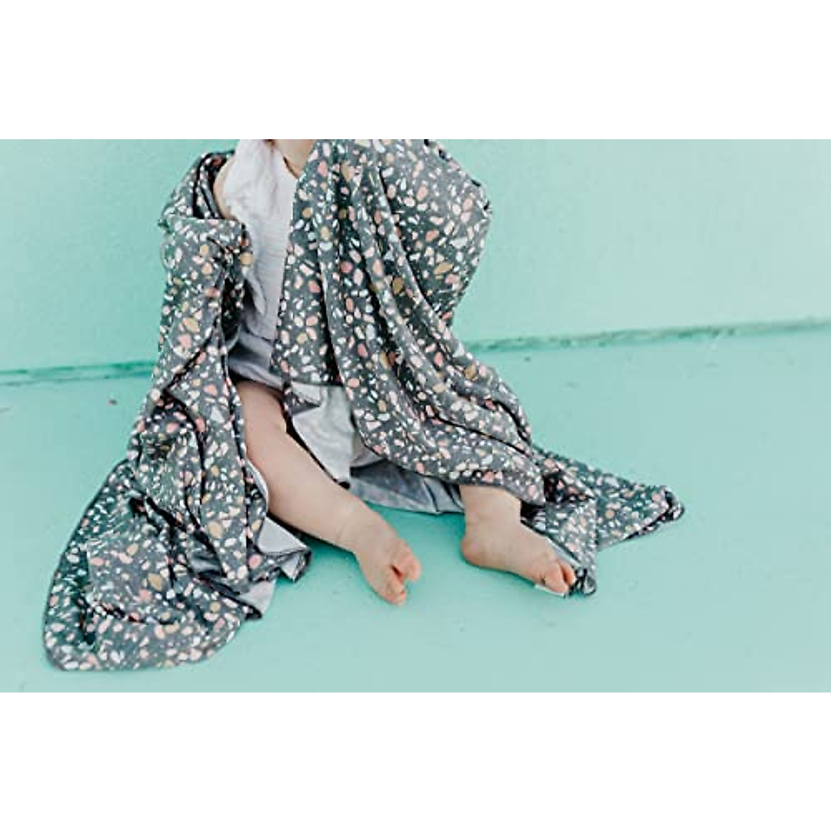 Copper Pearl Large Premium Knit Baby Swaddle Receiving Blanket Gemini