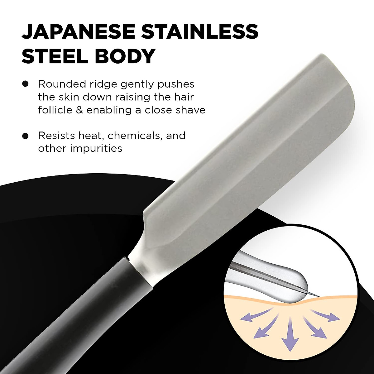 Feather Artist Club Black SS Straight Razor