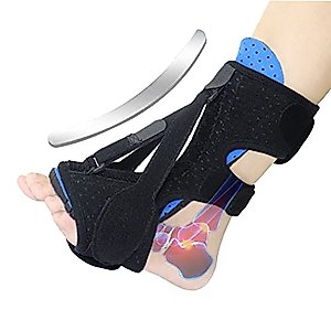 CUCUFA Plantar Fasciitis Night Splint, Plantar Fasciitis Relief Brace Foot Support for Plantar Fasciitis Treatment Heel Achilles Tendonitis Pain Relief for Men Women (Pink)