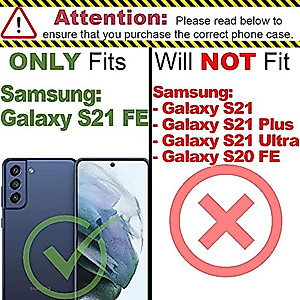 wegoodsun Case for Samsung Galaxy S21 FE 5G(2022 Release),with[2 x Tempered Glass Screen Protector] Translucent Sparkle Bling Slim Stylish Shiny Protective Phone Case Cover (Purple Quartz)