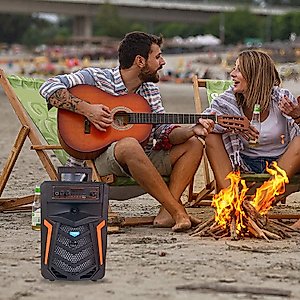 E I F E R Compact Bluetooth Speaker with Microphone - Portable Wireless Speaker for Hands-Free Rechargeable Battery with 4 Hours Playtime - Compatible with Smartphones and Tablets