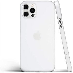 totallee Thin iPhone 12 Pro Case, Thinnest Cover Ultra Slim Minimal - for iPhone 12 Pro (2020) (Frosted Clear)