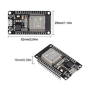 ACEIRMC ESP32 ESP-32S Development Board 2.4GHz Dual-Mode WiFi + Bluetooth Dual Cores Microcontroller Processor Integrated with ESP32s Antenna RF AMP Filter AP STA for Arduino IDE (2pcs)