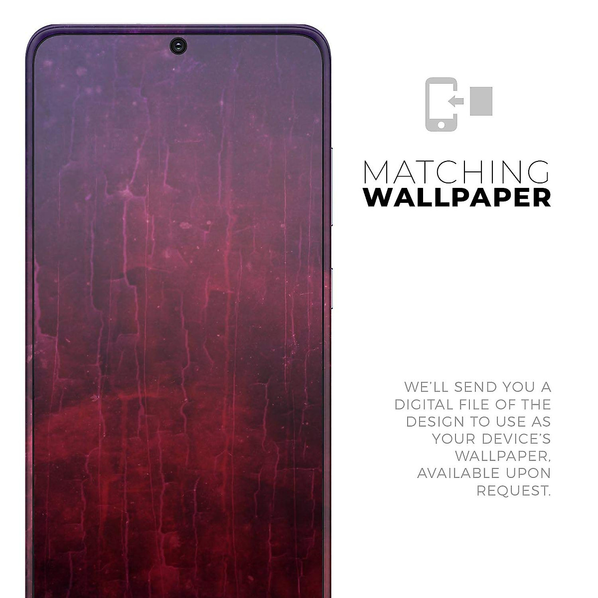 DesignSkinz Abstract Fire & Ice V2 Protective Vinyl Decal Wrap Skin Cover Compatible with The Samsung Galaxy S20 (Screen Trim & Back Glass Skin)