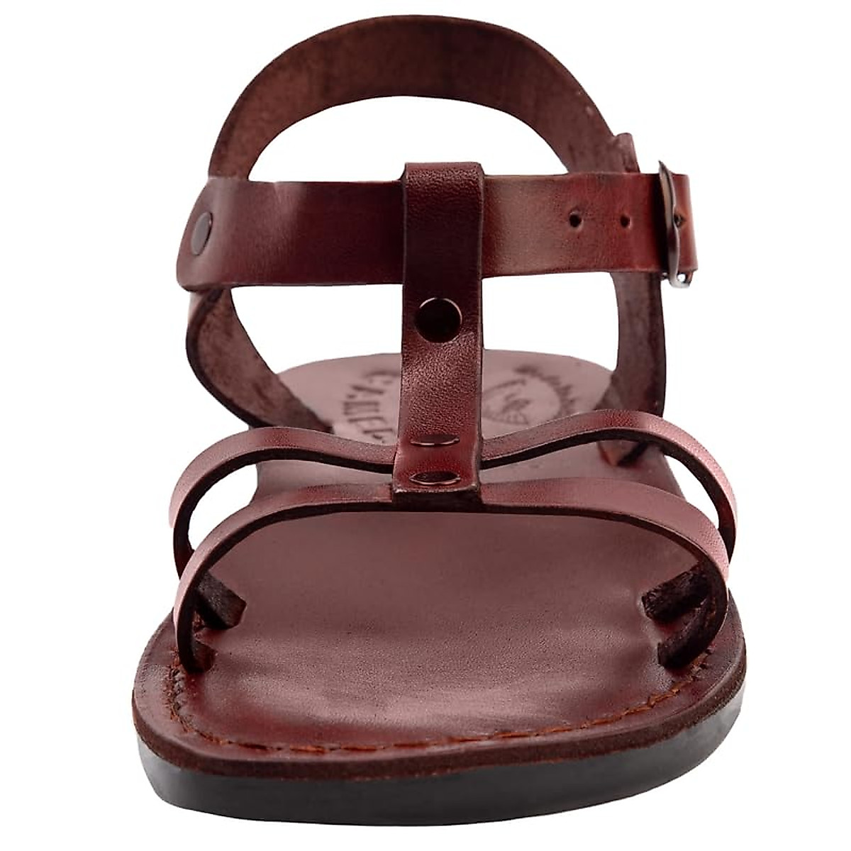 Holy Land Market Unisex Adults/Children Genuine Leather Biblical Sandals/Flip Flops/Slides/Slippers (Jesus - Yashua) Peter The Fisherman