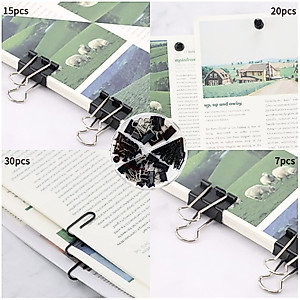 vedett Office Desk Organizer with 6 Compartments + Pen Holder / 72 Accessories, Desk Accessories Organizers for Office, Home, School (Black)