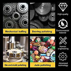 60 Pcs Titanium Plated Grinding Tool Diamond Chainsaw Sharpener Stones Bits High Hardness Chainsaw Sharpening Wheel For Machinery, Bearings, Metal Polishing, Chainsaws (5/32, 3/16, 7/32 Inches)