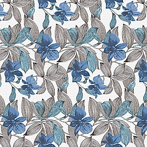 DYTXIII Patio Outdoor Cushion Cover Slip Cover W45 x D18 x H3 Inch with Zipper for Bench Loveseat Furniture, UV Protection Cushion Covers Replacement Covers 1 Pack, Clemens Blue (Covers ONLY)