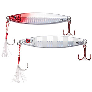 orurudo 8pcs 0.70 oz (20gram) Jig Saltwater Fishing Lure Metal jigs Long Cast Jigging qb100137a00n0