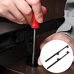 Veemoon 1 Under Desk Keyboard Rails Computer Accessories Adjustable Keyboard Slide Keyboard Tray Slide