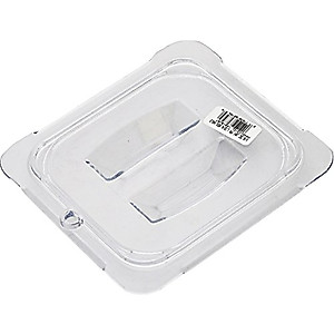 Carlisle FoodService Products 10310U07 StorPlus Sixth Size Polycarbonate Universal Handled Food Pan Lid, Clear