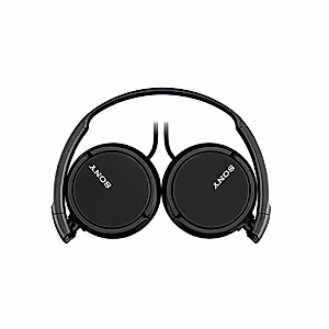 Sony ZX Series Wired On-Ear Headphones with Mic, Black MDR-ZX110AP