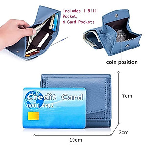 Qiuumey 2023 New Unisex Anti-Credit Card Fraud Folding Mini Wallet, 2023 New Vegan Mini Wallet for Women, Leather RFID Blocking Card Holder Pocket Anti-Credit Card Fraud Folding Mini Wallet (Pink)