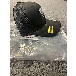 Eagle Six Gear Rugged American Flag Black Multicam Snapback Trucker Hat