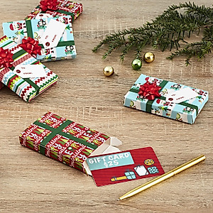 Hallmark Gift Card Holders, Green Ribbon (Pack of 6)