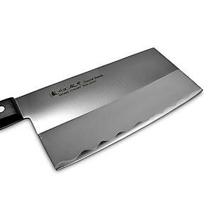 Seki Japan MASAMUNE, Japanese Meat Vegetable Cleaver, Stainless Steel Professional Butcher Knife, POM Handle, 7.1 inch (180mm)