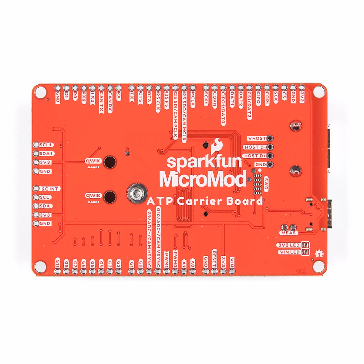 SparkFun MicroMod ATP Carrier Board-Modular Interface Ecosystem-Connect microcontroller/Processor Board to Various Carrier Board peripherals