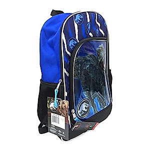 Blue Dinosaur Jurassic Park Stephen Spielberg & World & Steelbook 5 Films Fallen Kingdom / Lost World Limited Edition Blu Ray Family Adventure Movie Bundle Legendary Backpack Double Set