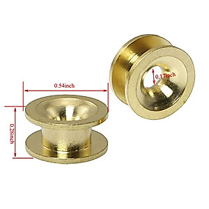 PZRT 2pcs Metal Universal Grass Trimmer Head Eyelets Sleeve Strimmer Cutter Parts Cutting Heads for brushcutter, Heads for mowers, Garden Tool Parts, Yellow