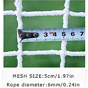 SJIAMJJ Hemp Rope Net Child Safety net Cargo Net, Cat Safety Net, Child and Baby Anti-Fall Net, Safe Railway Net, Car Net, Balcony, Stairs, Railing, Fence, Terrace 1x3m (Size : 45M(1316ft))