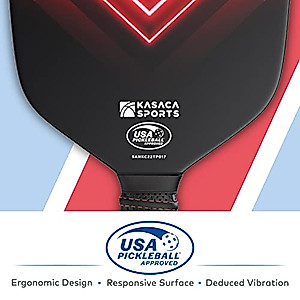 Kasaca Pickleball Paddles, USAPA Carbon Fiber Pickleball Paddle with Pickle Ball Paddle Cover, Pickle Ball Raquette Pickle Ball Racket Edgeless Style, Pickleball Rackets Intermediate to Professional​​