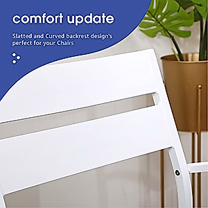 Soleil Jardin 3-Piece Patio Bistro Set Aluminum Bistro Table Set Patio Chairs with Cushion Outdoor Dining Table Set, White Finish & Grey Cushion