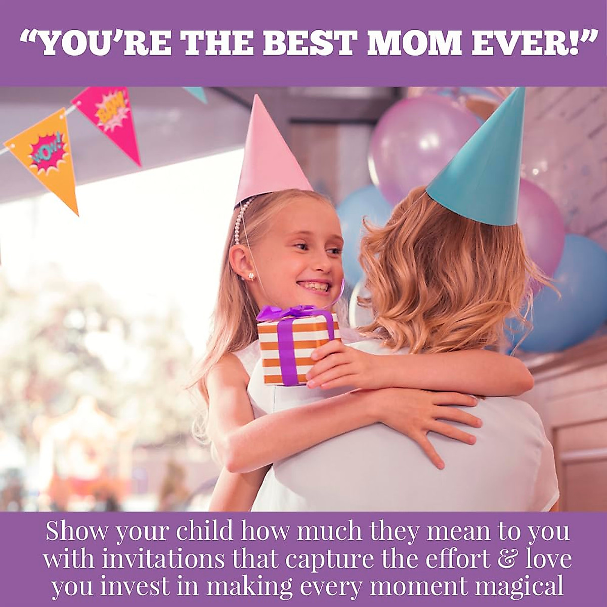 Colorful Donut with Sprinkles Birthday Party Invitations, 20 5x7 Fill In Cards with Twenty White Envelopes by AmandaCreation