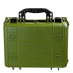 Eylar Standard 16" Gear, Equipment, Hard Camera Case Waterproof with Foam TSA Standards (Green)