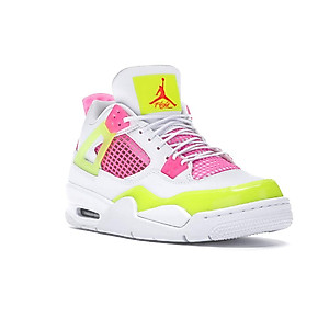 Jordan Big Kid's 4 Retro SE Lemon Venom White/White-Lemon Venom (CV7808 100) - 5