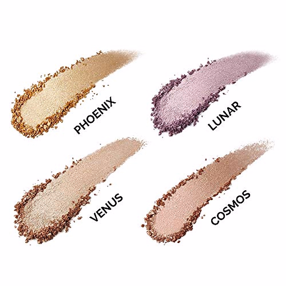 Aesthetica Starlite Highlighter - Metallic Shimmer Highlighting Makeup Powder - Cosmos (Sparkling Rose Gold)