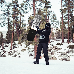 XCMAN Freeride Snowboard Beginner All Mountain,The Best All-Terrain, Dual-Directional, Hybrid Snowboard for All Levels-Graffiti Camber