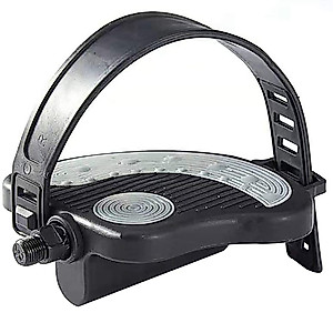 Exercise Bike Pedals 9/16" with Straps for Peloton Bike, Spin Cycling Bike, Indoor Exercycle Bike, Stationary Recumbent Bicycle Replacement Parts