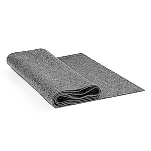 Eovea - Acrylic Felt Fabric - 72" Inch Wide -1.6mm Solid Thick Felt Fabric by The Yard - Craft Supplies - Sewing, Cushion and Padding, DIY Arts & Crafts, Cloth (Heather Grey, Half Yard)