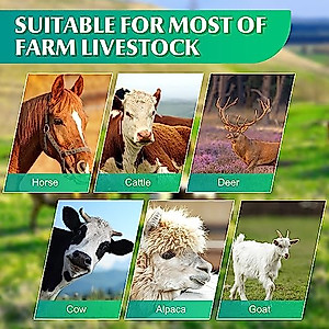 Fabbay 8 Pcs Animal Lick Salt Bulk Himalayan Salt Block Pink Salt Lick Brick Long Lasting Compressed Minerals Block for Animals, Horses, Deer, Cattle, Sheep, and Other Livestock