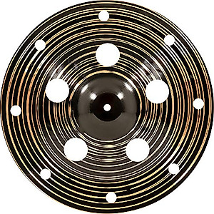 Meinl Cymbals Classics Custom Dark 16" Trash Stack Cymbal for Drum Set, Pair — Made in Germany — B12 Bronze, 2-Year Warranty (CC-16DASTK)