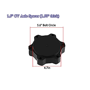 1.5" CV Axle Spacer(Without hardware) Fits for 01-10 Chevrolet GMC 2500HD 3500HD 4WD 02328 1.5" CV Axle Spacer 4.5"-7" Lift,Only applicable to 8 Lug Series trucks