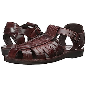Barak - Leather Closed Toe Sandal - Brown