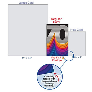 The Best Card Company - 60th Jumbo Birthday Greeting Card (8.5 x 11 Inch) - 60 Years Old Celebration (Not 3D or Layered) - Bold Milestones 60 J6110DMBG