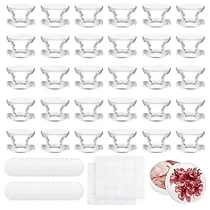 30 Pieces Blank Sublimation Phone Holders Set, ULENDIS Collapsible Brackets with 30 Sublimation Aluminum Sheets 30 Double-Sided Stickers, DIY Expanding Finger Stand for Smartphones and Tablets(White)