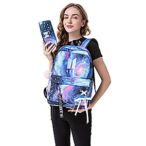 Fashion School Bookbag Merichandise USB Charging Students Bag Daypack Laptop Bag,Suitable for Girls