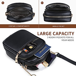 ACNFS Small Cell Phone Crossbody Bag Mini Shoulder Bag Purses for Women With Adjustable Shoulder Straps