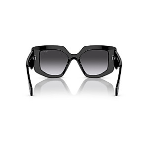 Prada PR 14ZS 1AB09S Black Plastic Fashion Sunglasses Grey Gradient Lens