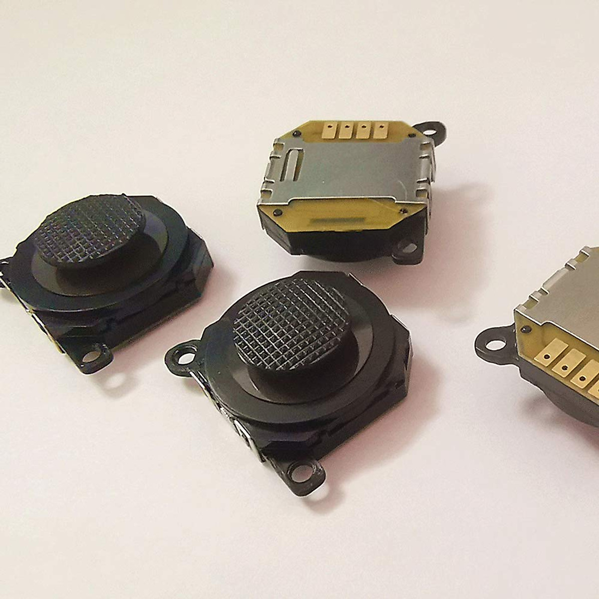 IJJ Replacement Parts Analog 3D Button Thumbstick Stick Joystick Rocker with Cap for PSP 1000 1001 -Black 2PCS，PSP 2-Axis Analog Thumb Joystick