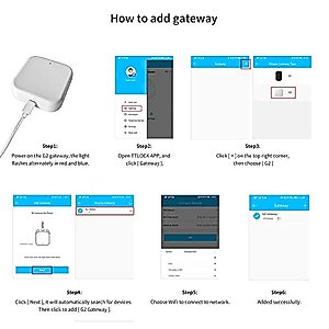 YRHAND Smart Lock WiFi Gateway Smart Hub WiFi Hub TT Lock App Gateway Smart Goor Lock with Remote Control Smart hubs Compatible with Alexa Google Home,WiFi Bridge for Door Locks