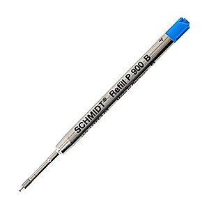 Schmidt P900 Parker Style Ballpoint Pen Refill, Broad Point, Blue Ink, Each (81274)