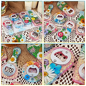 10 Set Bottle Opener Insert Kit,Bottle Opener Resin Molds Kit, Wrench/Spanner with Screws for Bottle Opener Resin Molds Kit